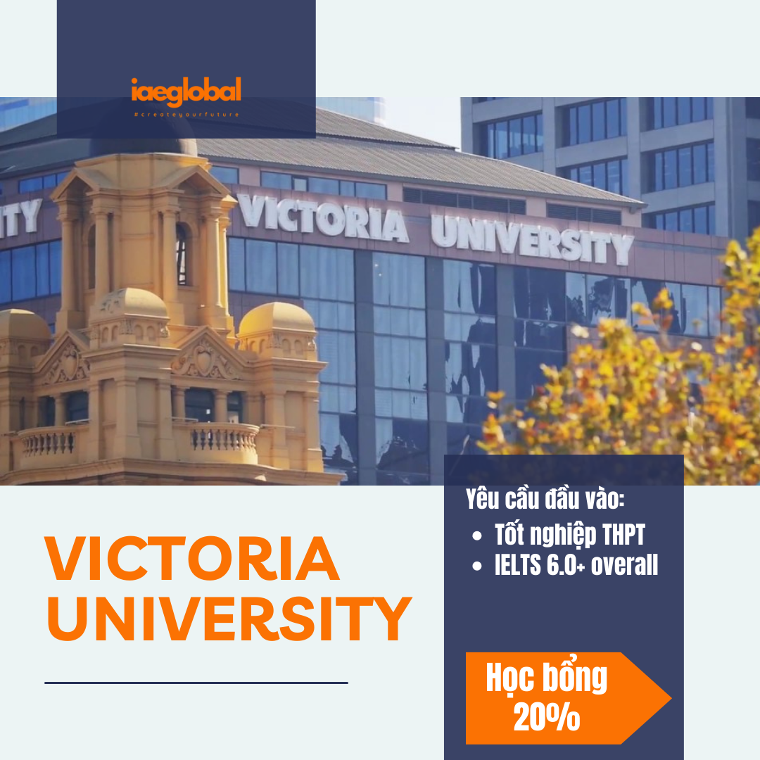 HỌC BỔNG KÌ THÁNG 10 CÁC TRƯỜNG Ở ÚC - VICTORIA UNIVERSITY (SYDNEY CAMPUS)